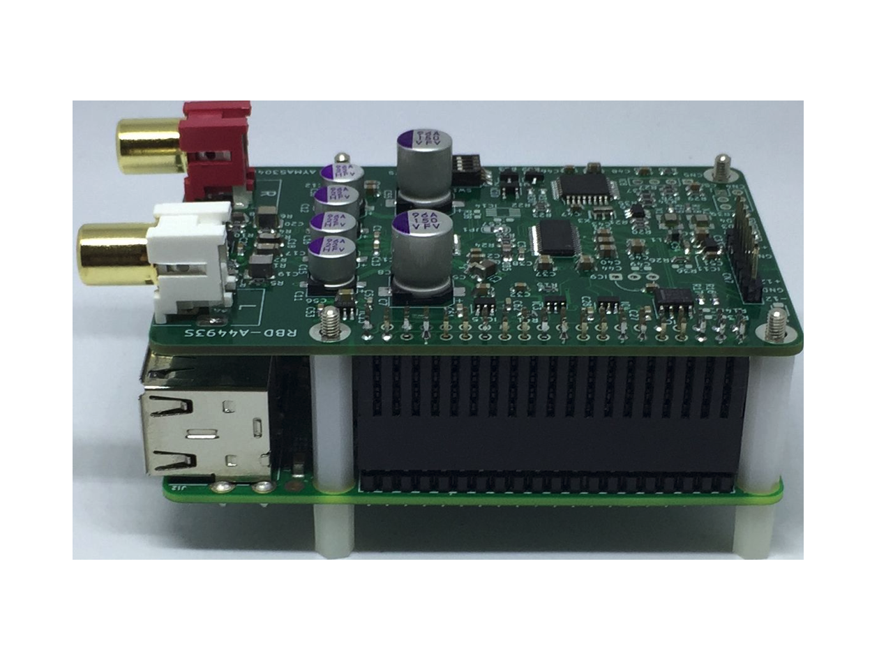 AK4493SEQラズパイDACの基板化